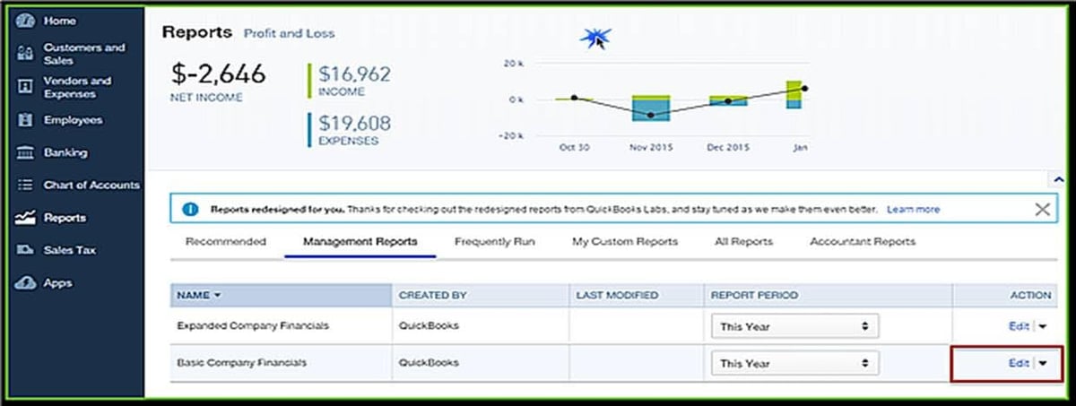 Getting to Know QBO Management Reports